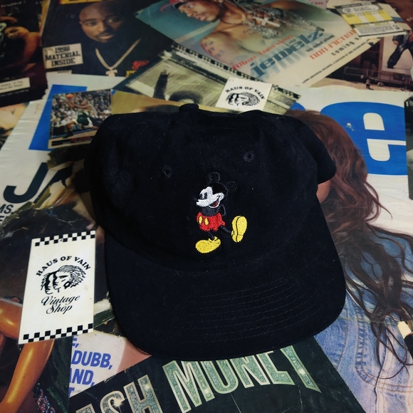 Disney | Accessories | Vintage Mickey Mouse Walt Disney Snapback Cap ...